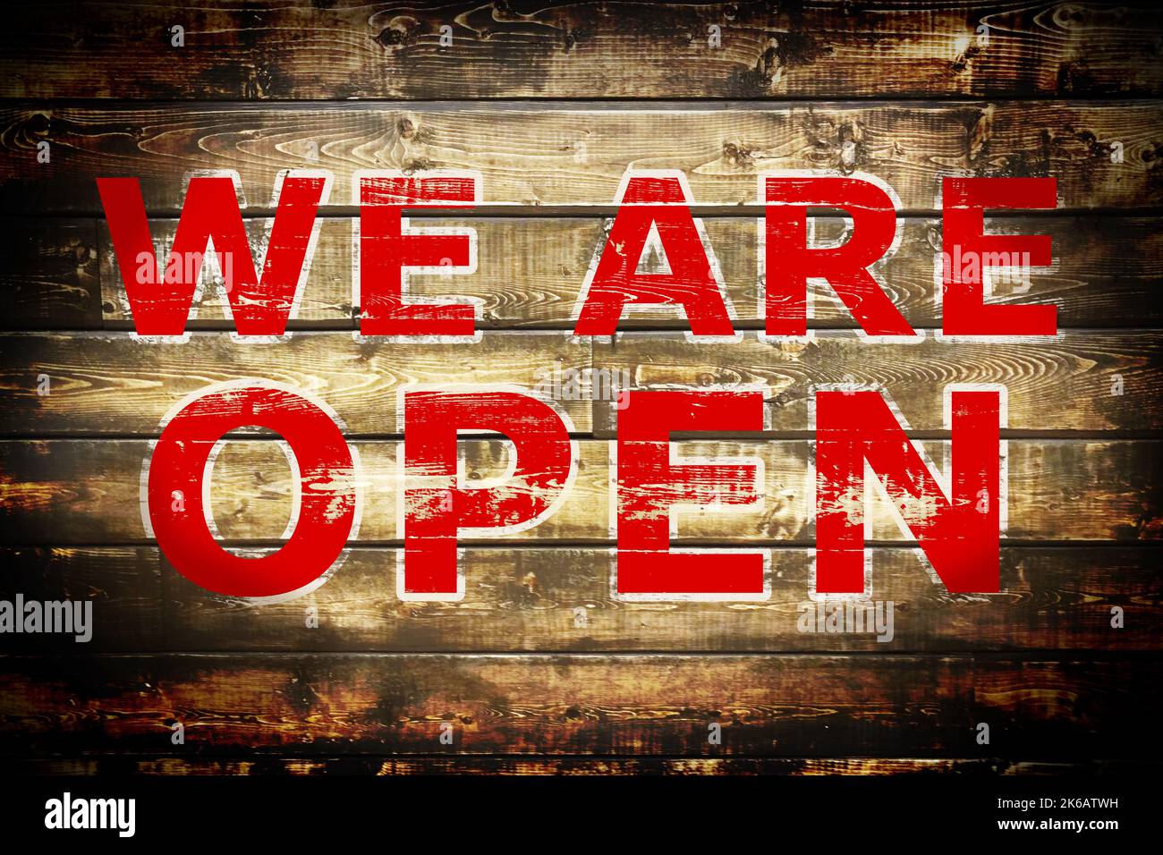 a rustic worn vintage store sign open welcome retail wooden shopping ...