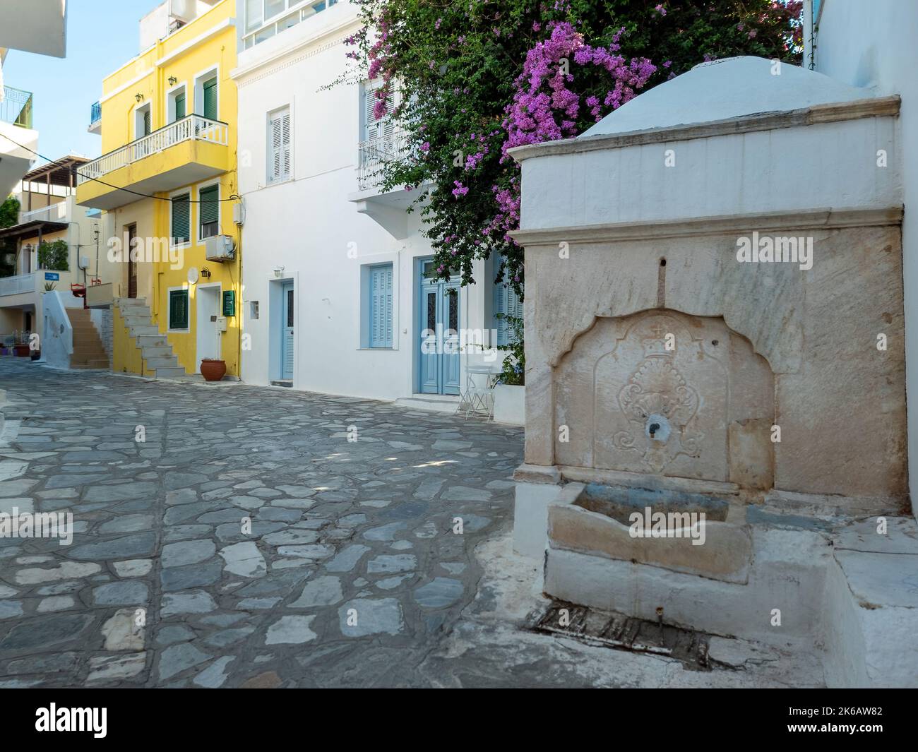 Greece Tinos island, Chora town. Cyclades building architecture ...