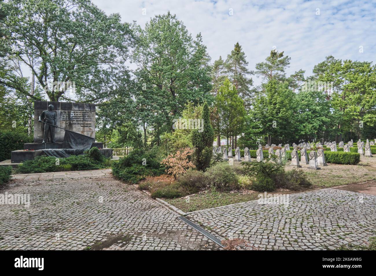 21 August 2022, Dresden, Germany. The Soviet Garrison Cemetery. II ...
