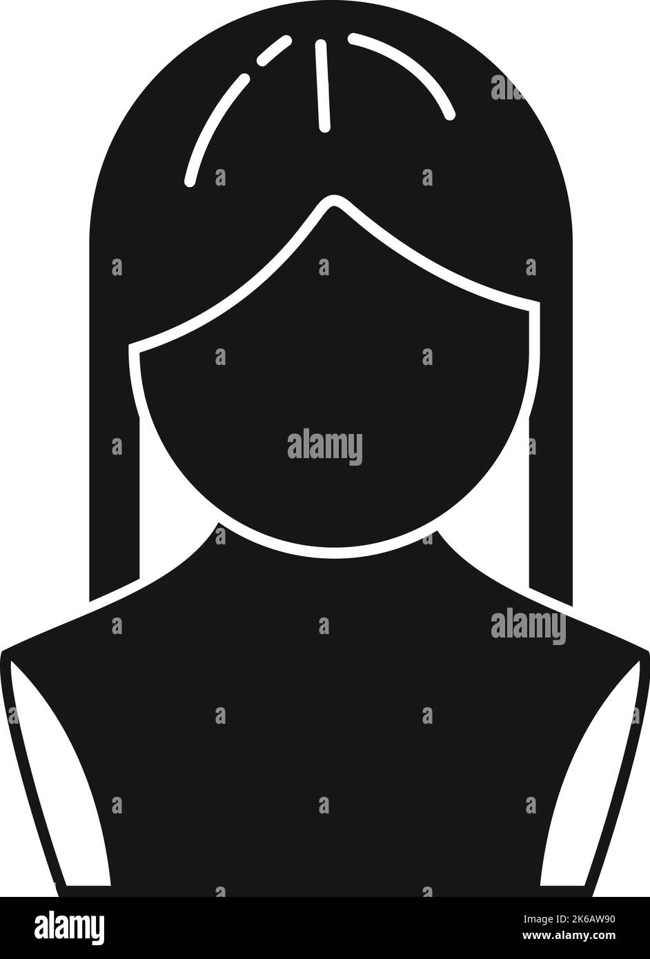 Back wig icon simple vector. Head style. Fashion model Stock Vector ... Back wig icon simple vector. Head style. Fashion model Stock Vector ...