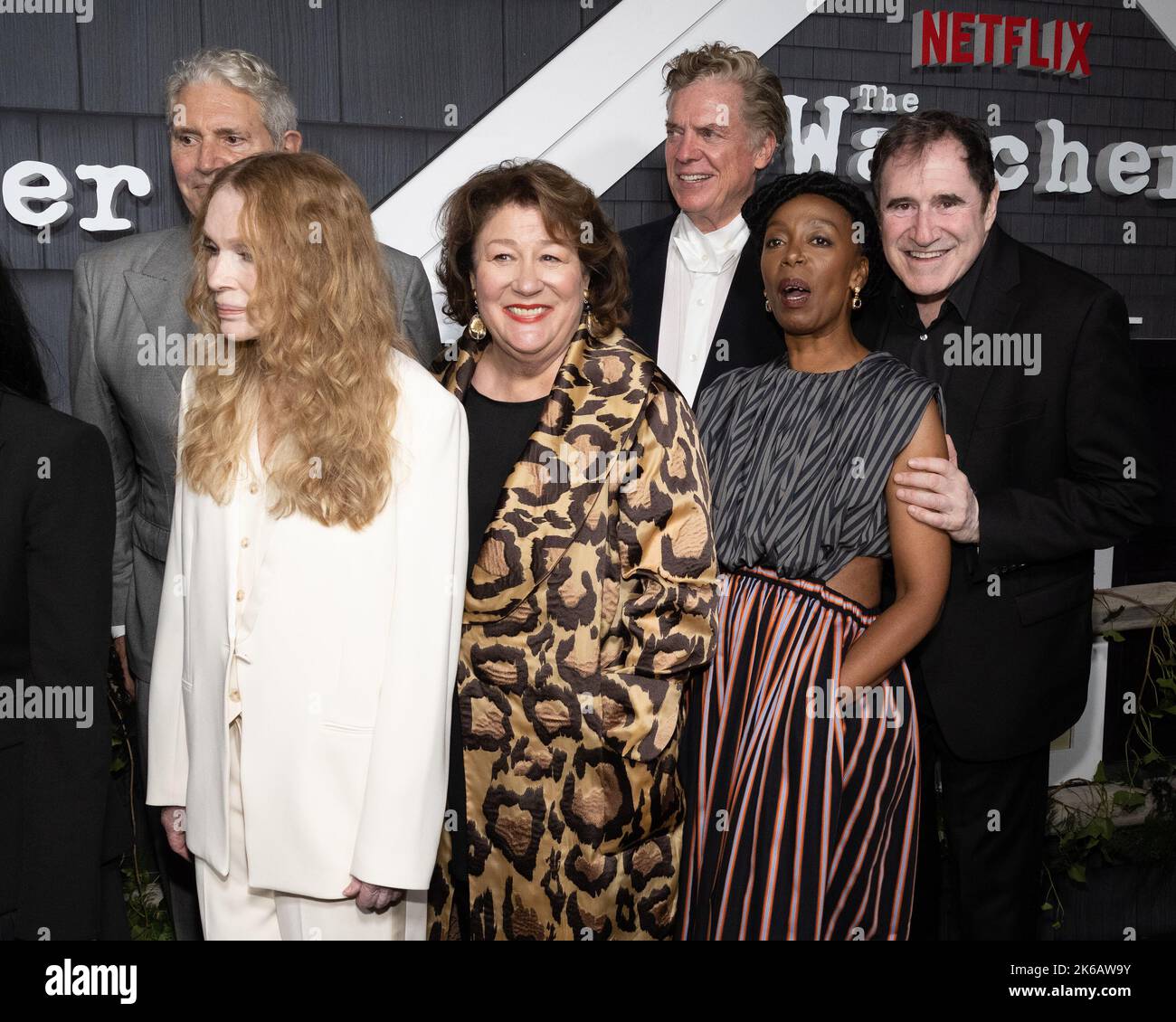New York, USA. 12th Oct, 2022. (L-R) Michael Nouri, Mia Farrow, Margo ...