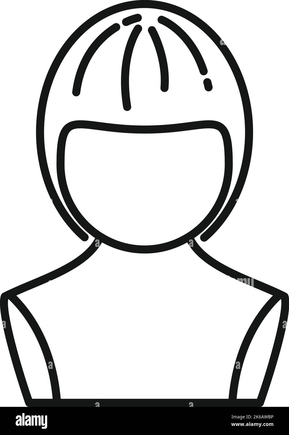 Wig icon outline vector. Hair style. Long fashion Stock Vector Image ... Wig icon outline vector. Hair style. Long fashion Stock Vector Image ...