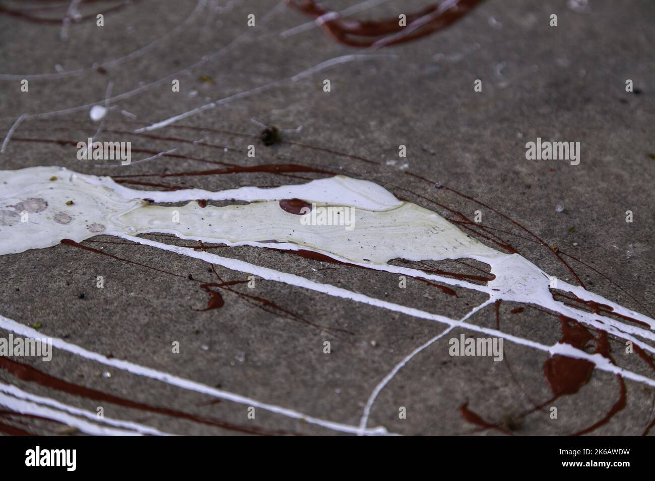 Detail of dirt and chemical paint stain on the floor Stock Photo - Alamy