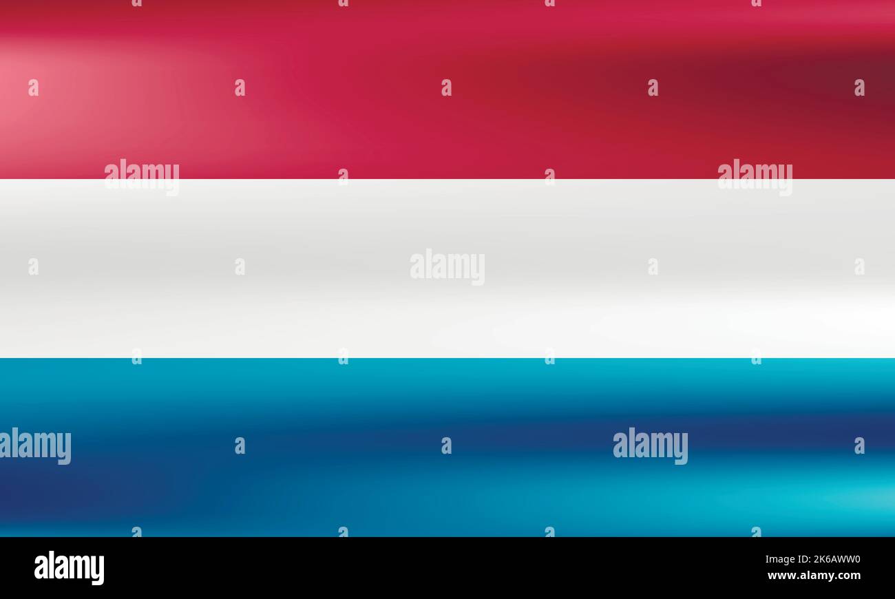 Flag of Luxembourg. Luxembourgish national symbol in official colors ...