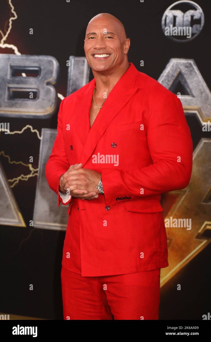 October 12, 2022, New York City, New York, USA: Actor DWAYNE JOHNSON ...