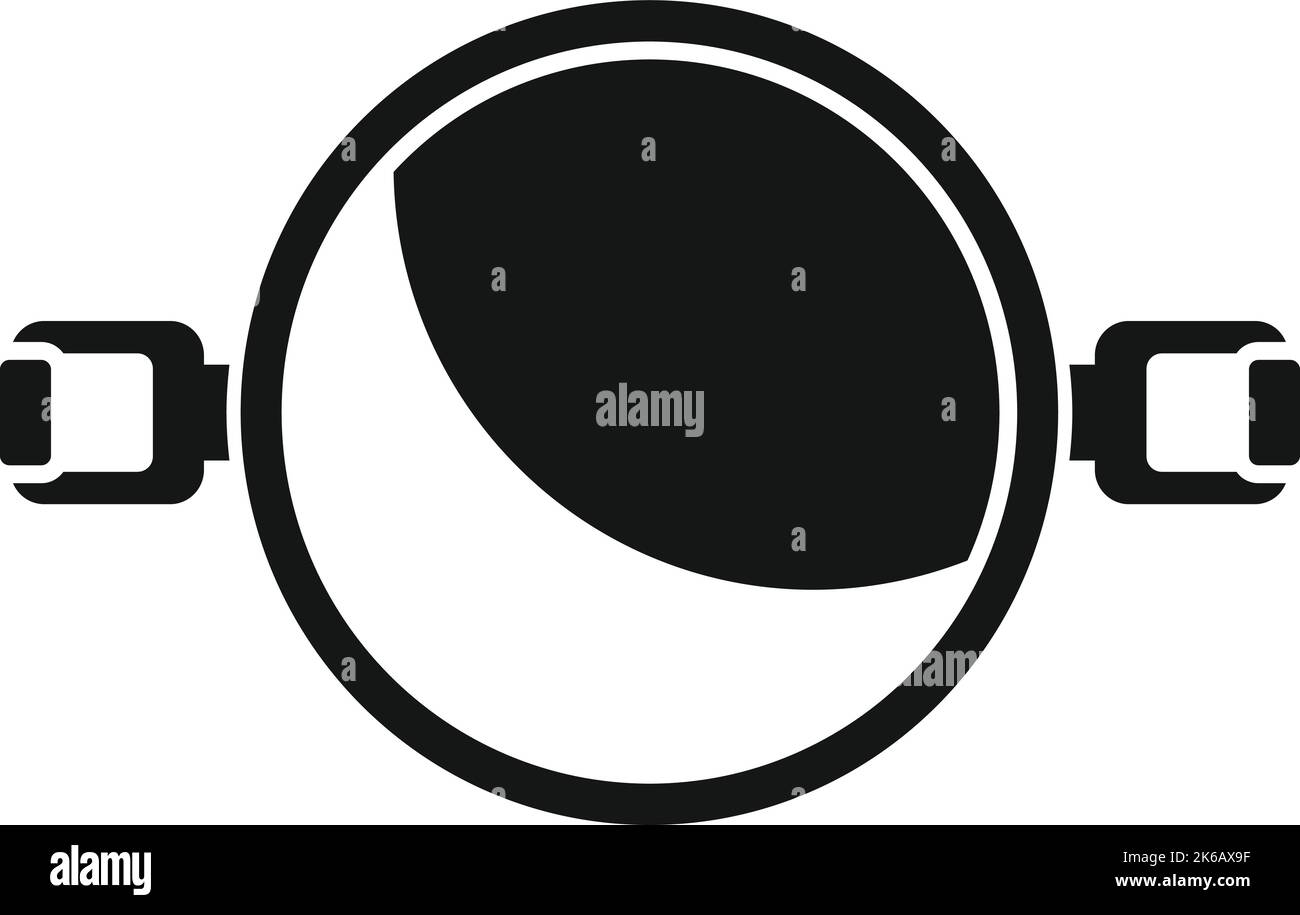 Top view wok frying pan icon simple vector. Oil cooking. Chinese stove ...