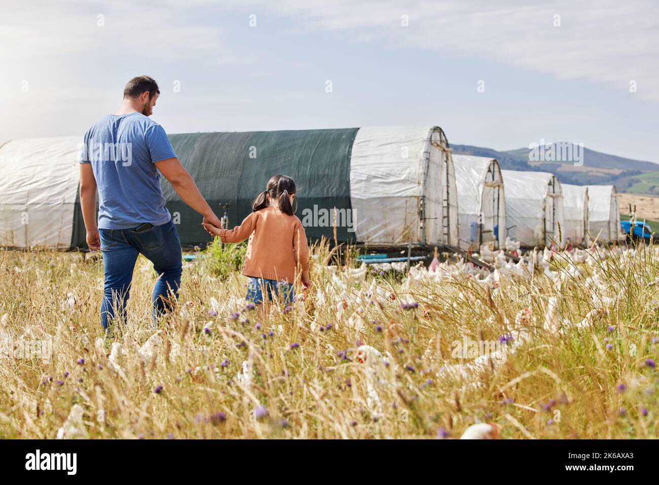 Everyday is take your child to work day on the farm. a man and his ...