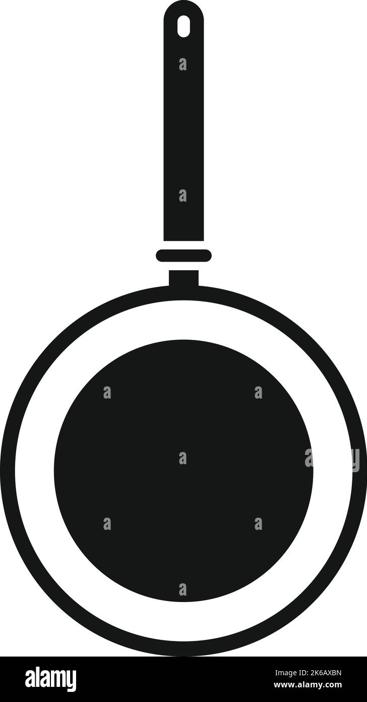 Above wok fry icon simple vector. Asian food. Clean fire pot Stock ...