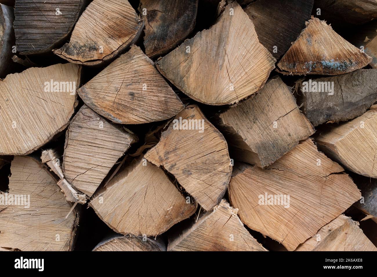 Chopped wood stack oak hi-res stock photography and images - Alamy