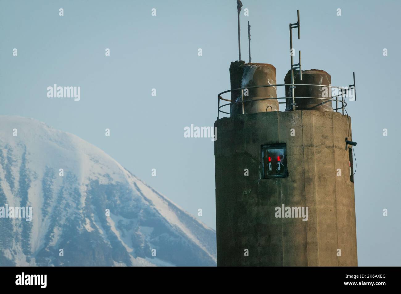 Concrete pipe in Longyearbyen, Spitsbergen, Svalbard, Norway Stock ...