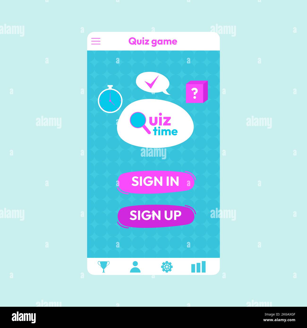 Quiz Test Lottery Millionaire Menu Template Quiz Game Frame Main Menu