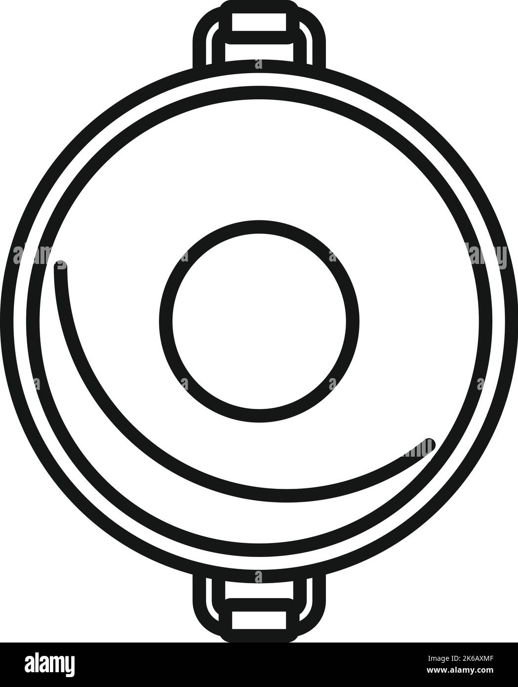 Wok fry pot icon outline vector. Cooking oil. Asian cook Stock Vector ...