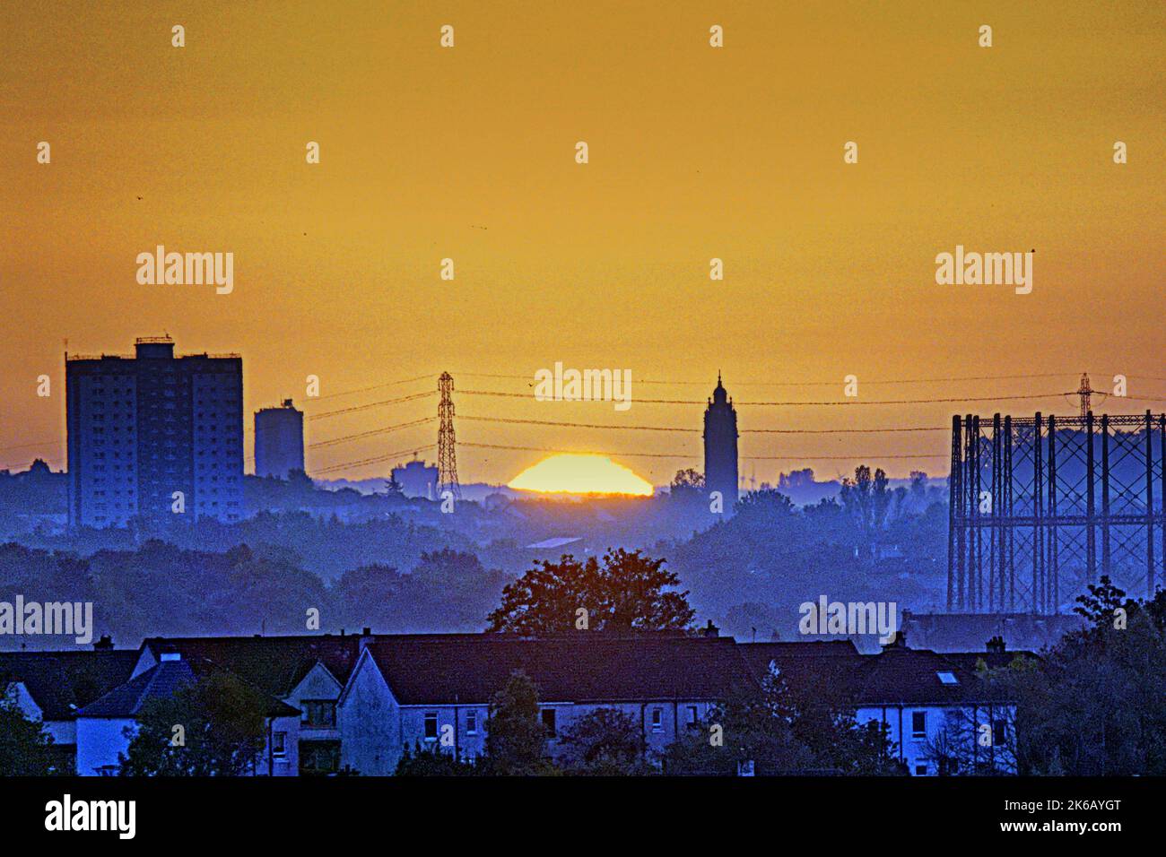 Old ruchill hospital tower hi-res stock photography and images - Alamy