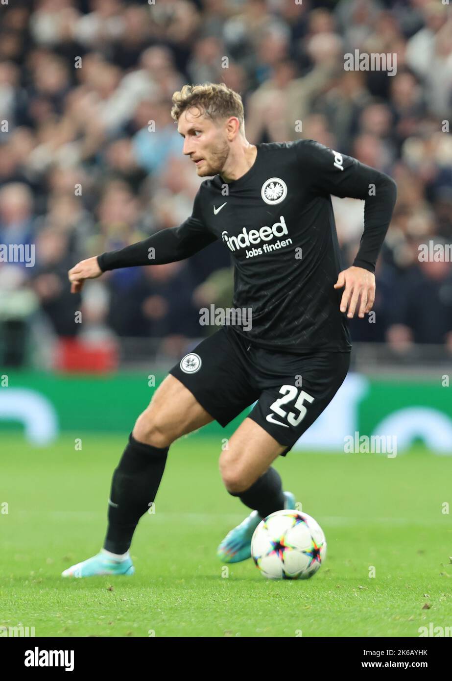 Christopher Lenz of Eintracht Frankfurt during the UEFA Champion League ...