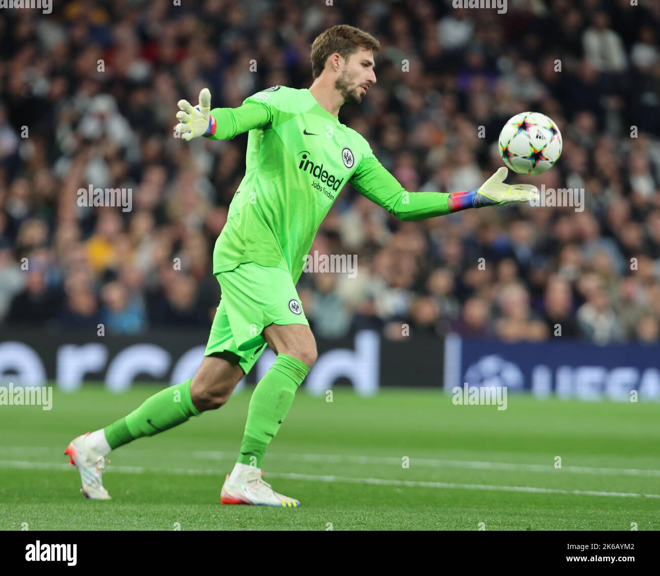 Kevin Trapp of Eintracht Frankfurt during the UEFA Champion League ...