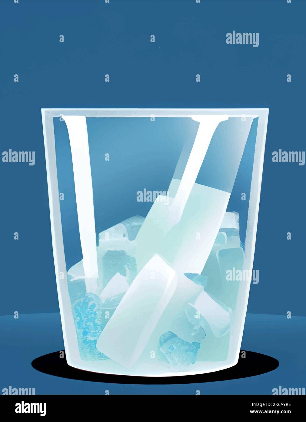 Ice cubes black background Stock Vector Images - Alamy