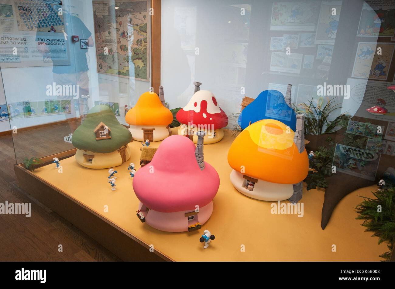 Village of Smurfs (characters created by Peyo in 1958) on display at ...
