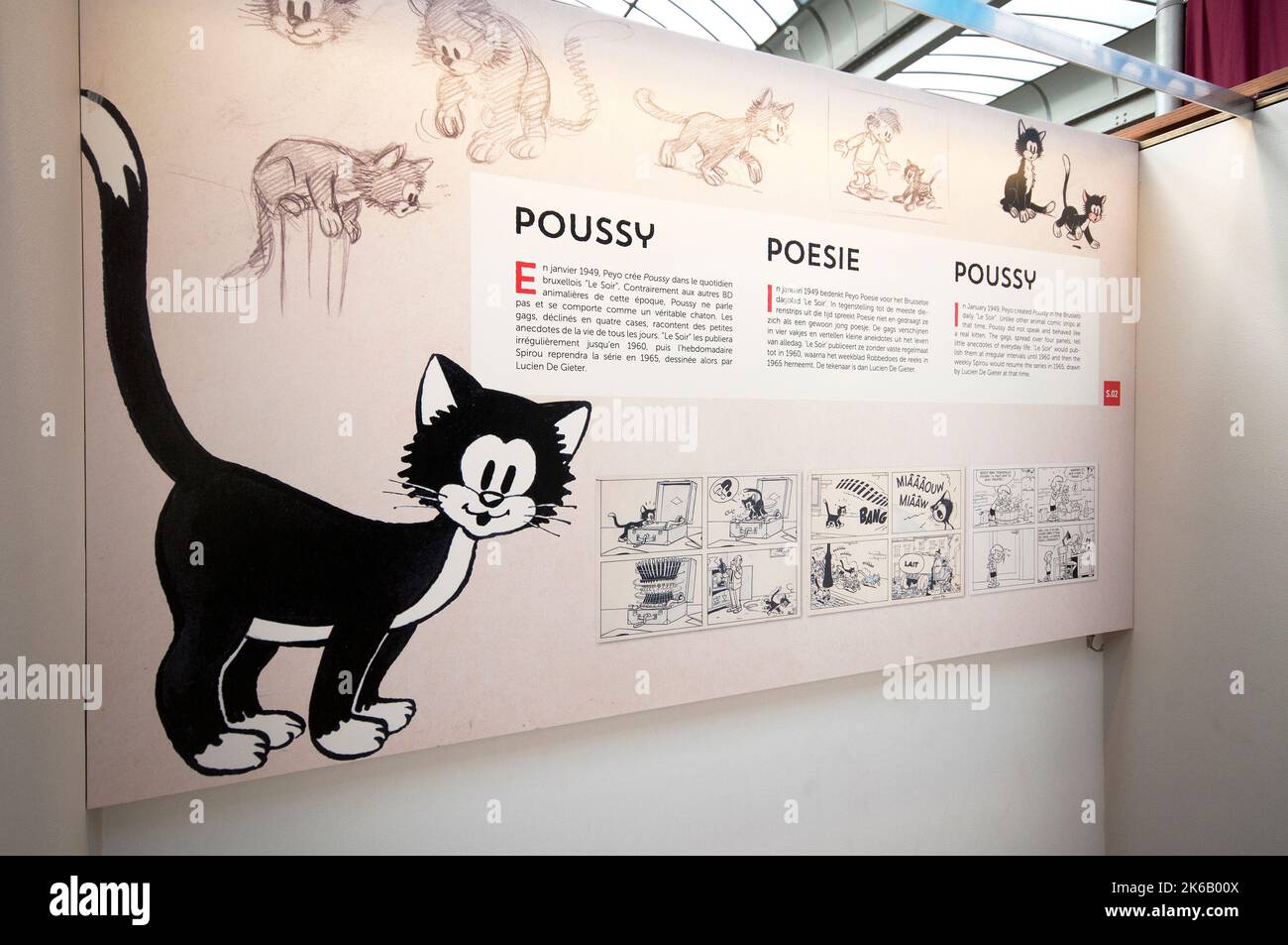 The kitten Poussy (created by peyo in 1949), Comics Art Museum ...