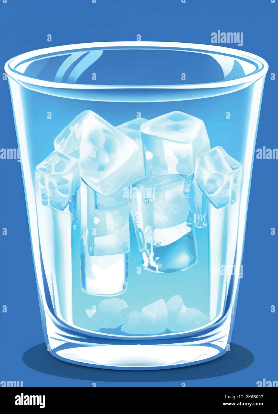 Ice cubes black background Stock Vector Images - Alamy