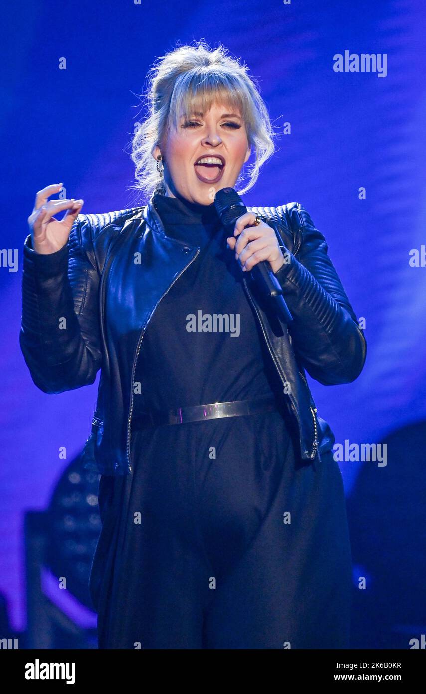 Berlin, Germany. 11th Oct, 2022. Singer Maite Kelly is on stage during ...