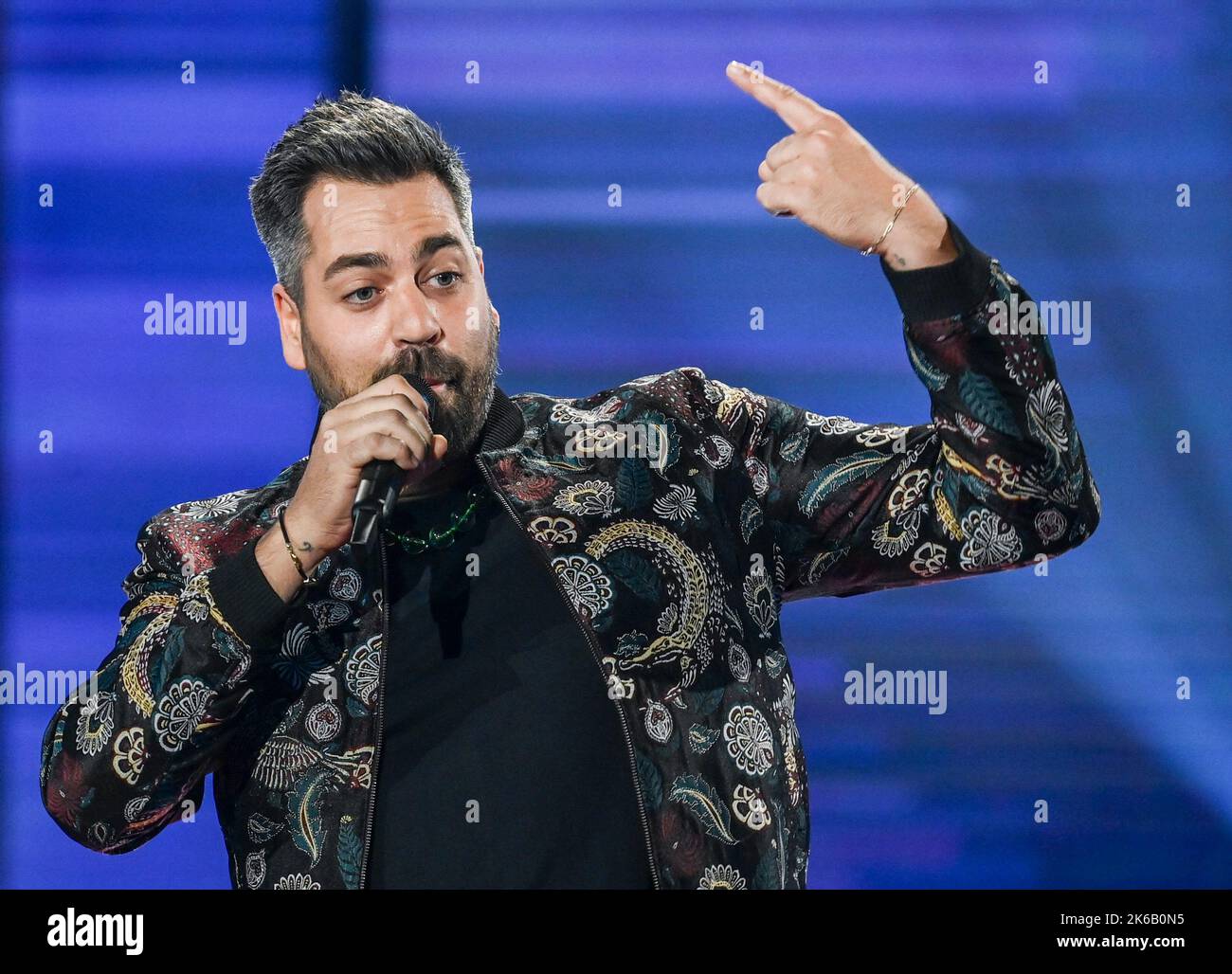 Berlin, Germany. 11th Oct, 2022. Singer Sascha Seelemann is on stage ...