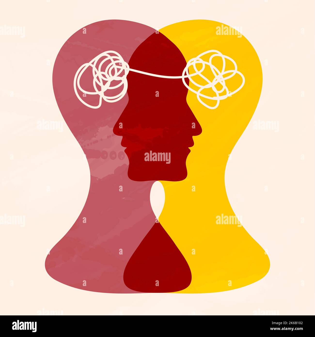 Double personality Stock Vector Images - Alamy