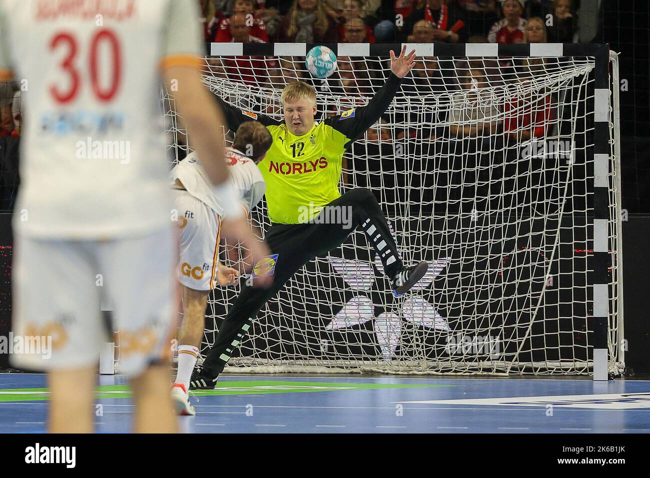 Copenhagen, Denmark. 12th Oct, 2022. Emil Nielsen (12) of Denmark seen ...