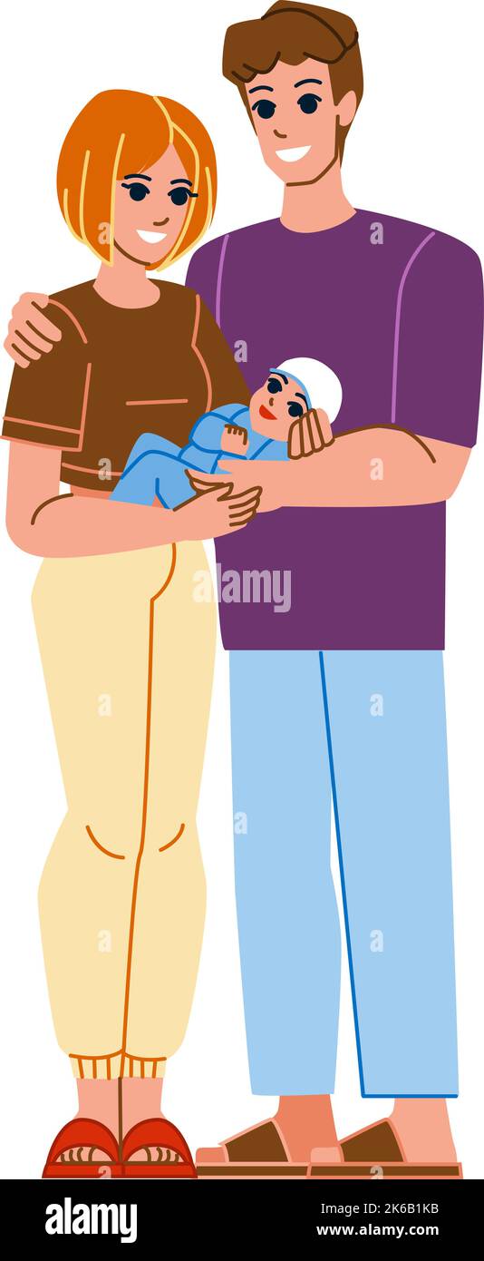 family with baby vector Stock Vector Image & Art - Alamy
