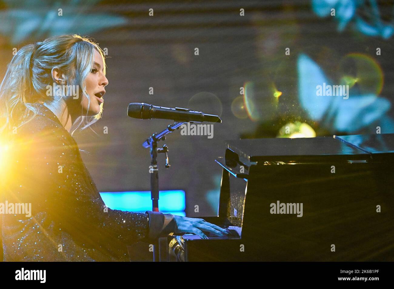 Berlin, Germany. 11th Oct, 2022. Singer Sophia on stage during the ...