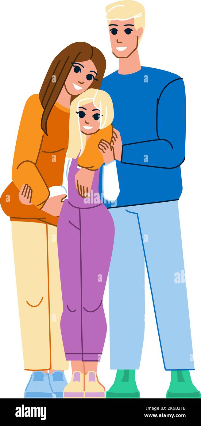 family with teenagers vector Stock Vector Image & Art - Alamy