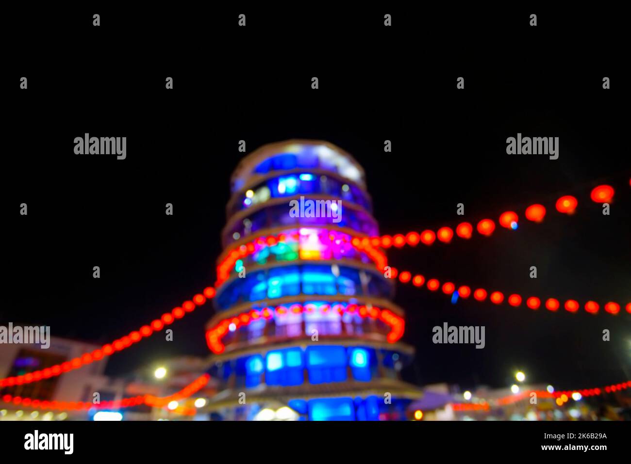 Blur Image of The leaning tower of Teluk Intan or 'menara condong ...