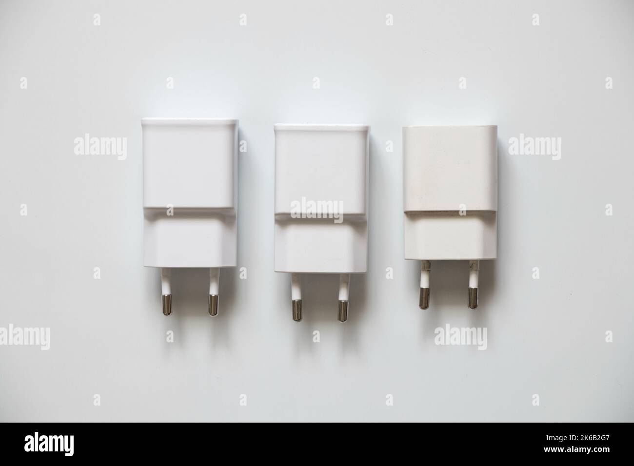 Charging unit for phones on a white background, charging unit ...