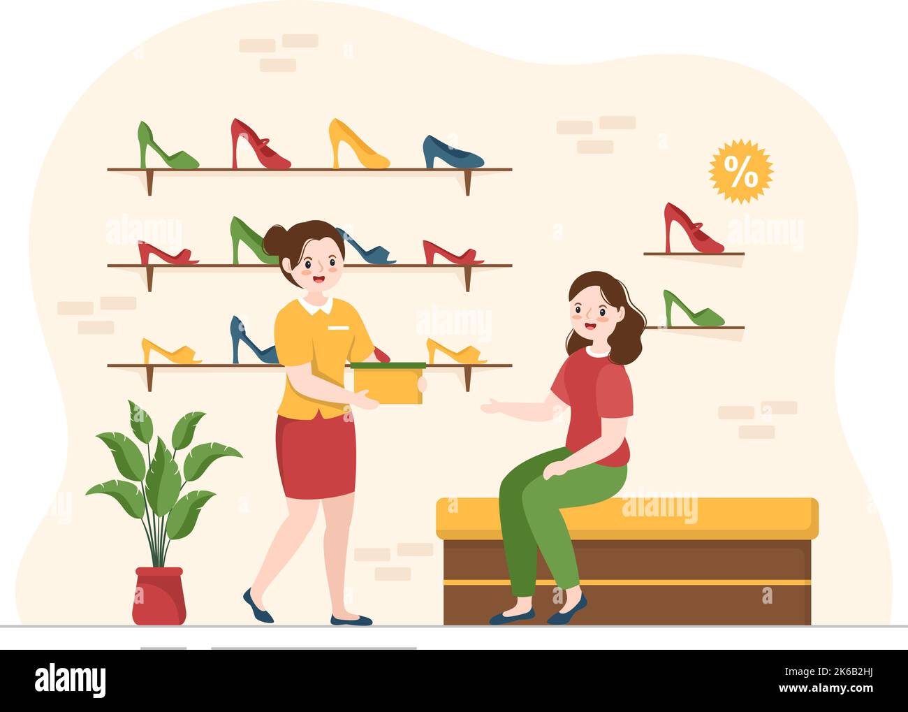 Shoe Store with New Collection Men or Women Various Models or Colors of ...