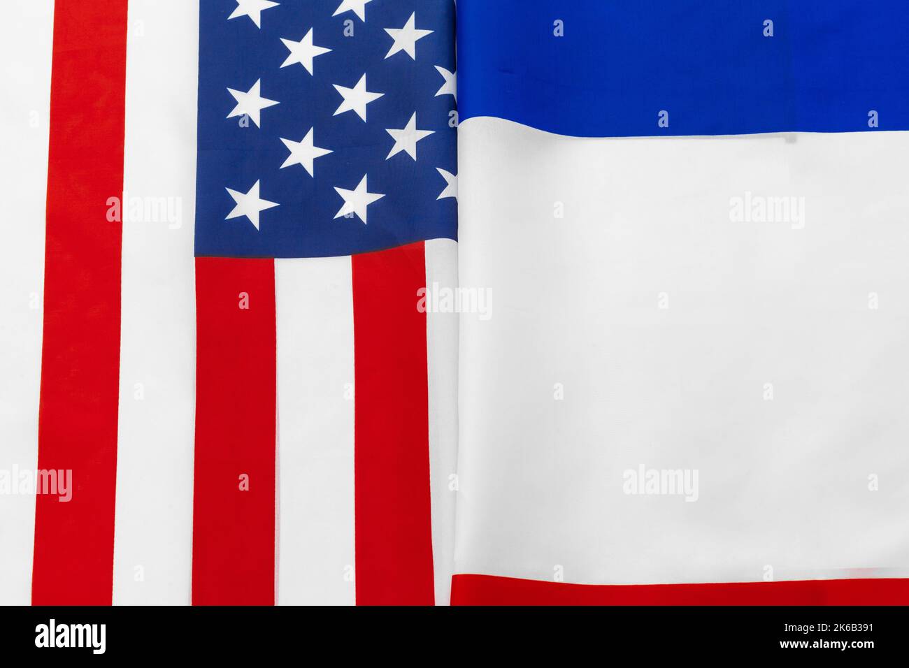 United States of America flag and France flag Stock Photo - Alamy