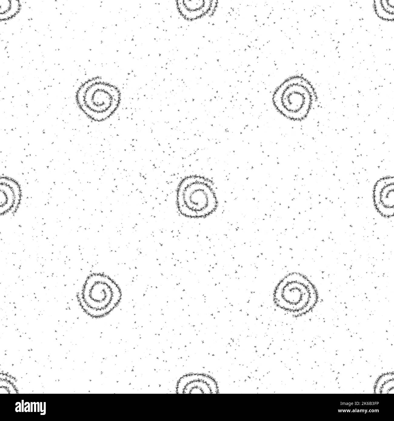 Hand Drawn Snowflakes Christmas Seamless Pattern. Subtle Flying Snow ...