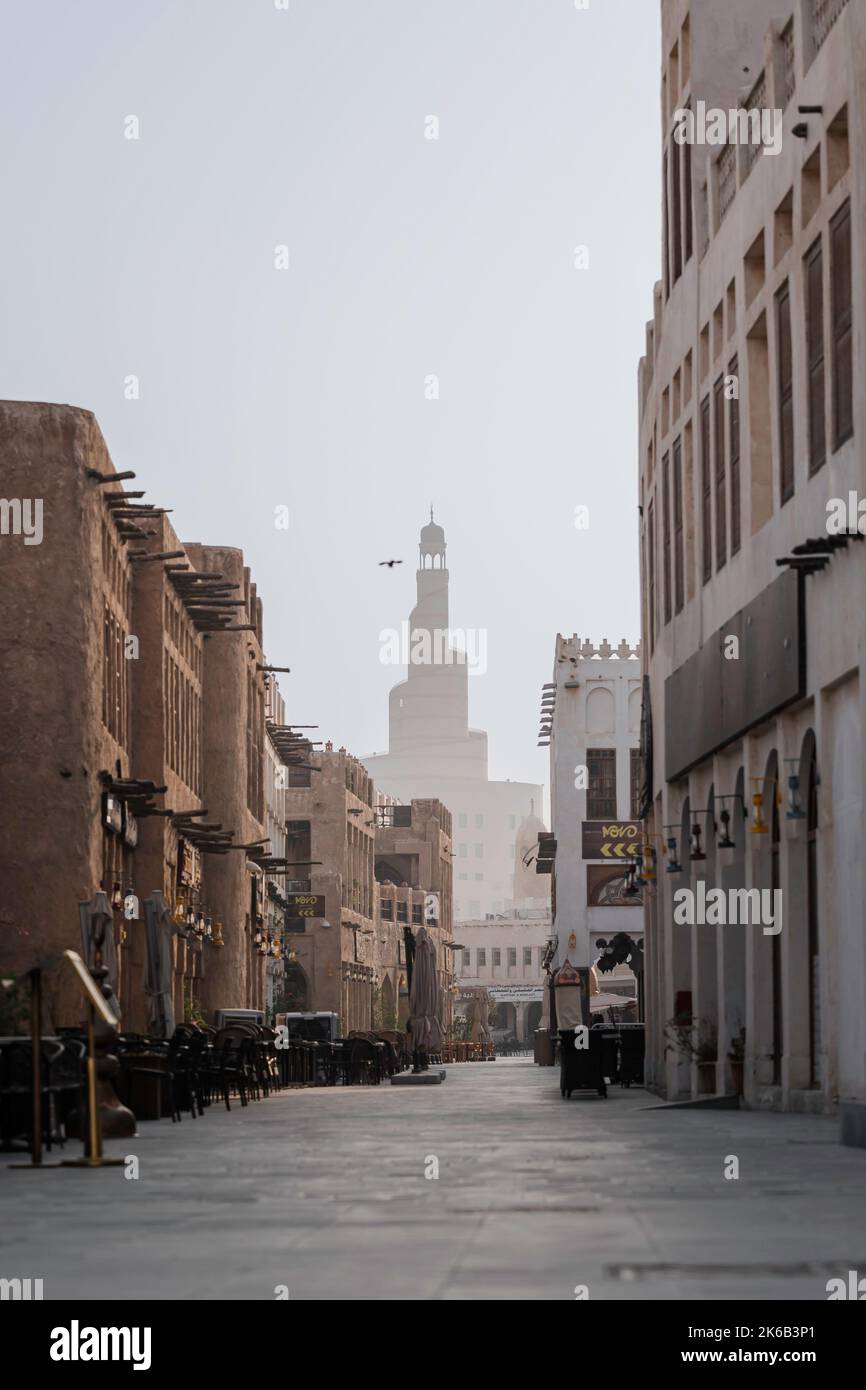 Landmark building in Doha Qatar Stock Photo - Alamy