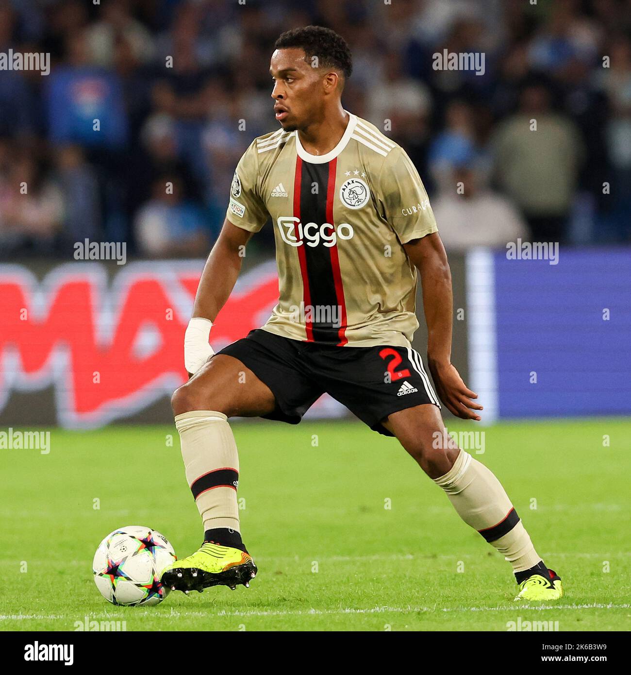 NAPELS, ITALY - OCTOBER 12: Jurrien Timber of Ajax during the Group A ...