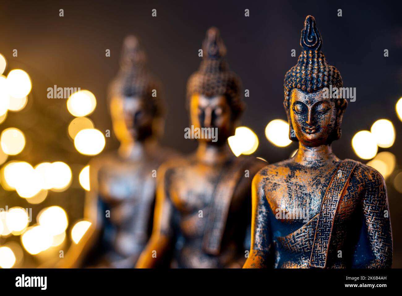 Netherlands. October 2022.buddha statue in calm rest pose. Shakyamuni ...