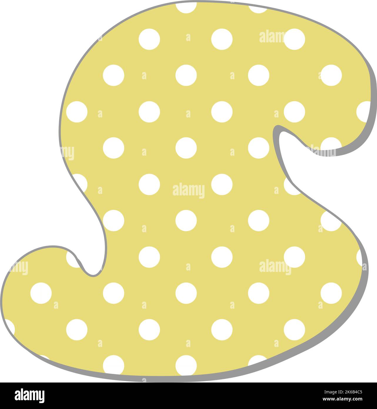 Polka Dot Font Clip Art