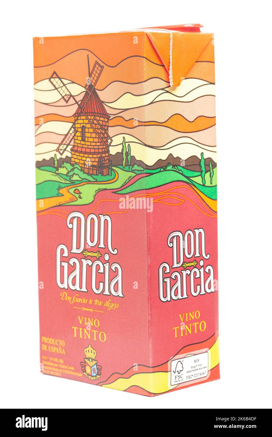 Moscow, Russia, October 12,2022: Don Garcia red wine in a package Stock Photo - Alamy