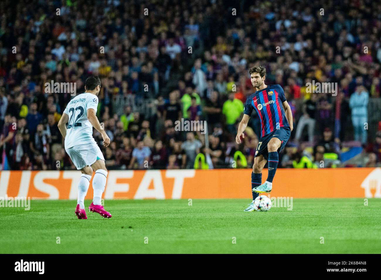 Marcos Alonso of FC Barcelona during the UEFA Champions League, Group C ...