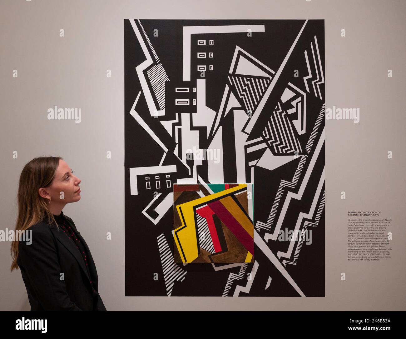 The Courtauld Gallery, London, UK. 13 October 2022. Helen Saunders ...