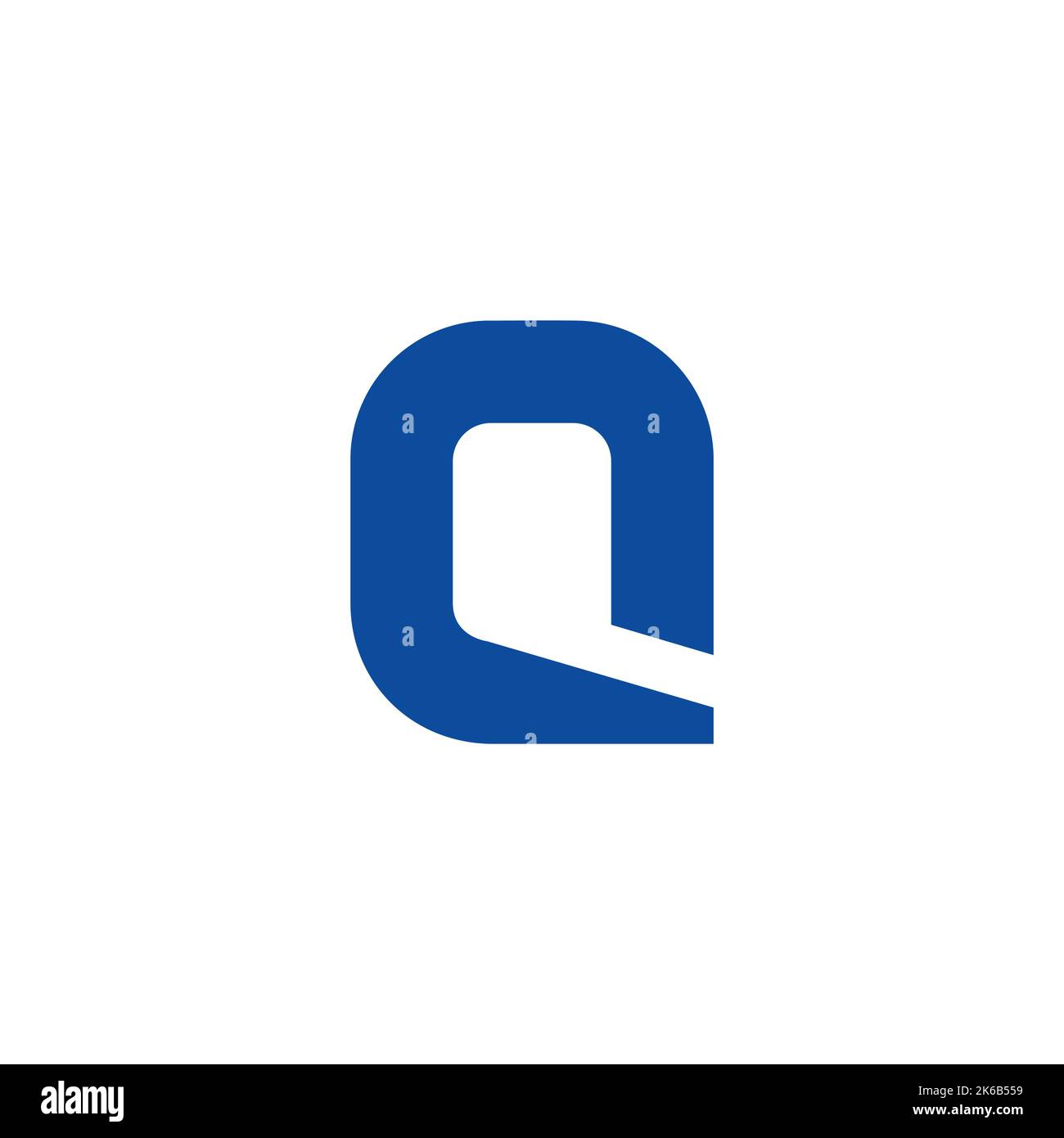 letter q c abstract simple geometric logo vector Stock Vector Image ...