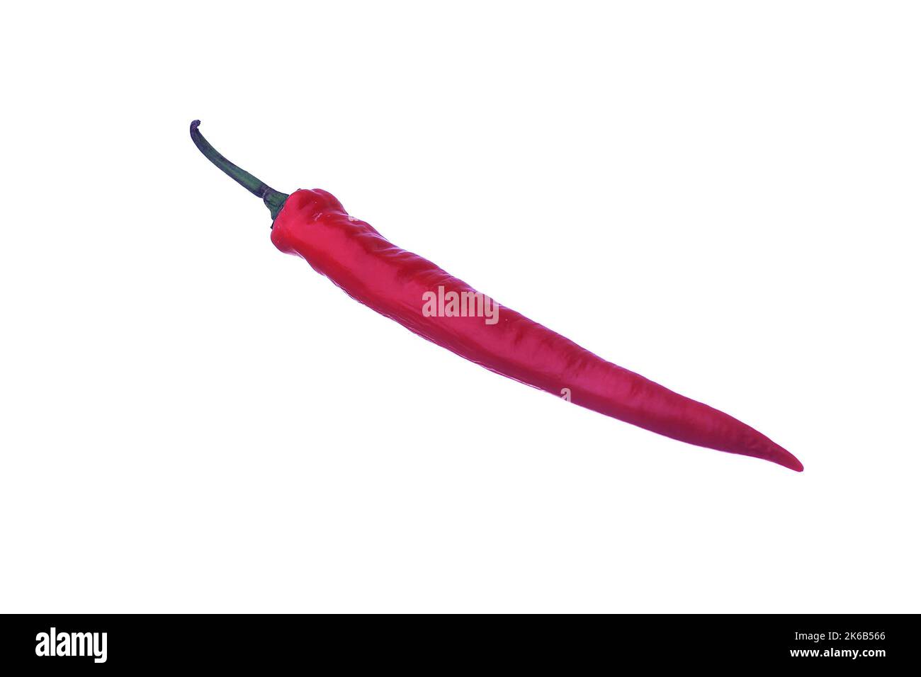 Red chili or chilli cayenne pepper isolated on white background Stock ...
