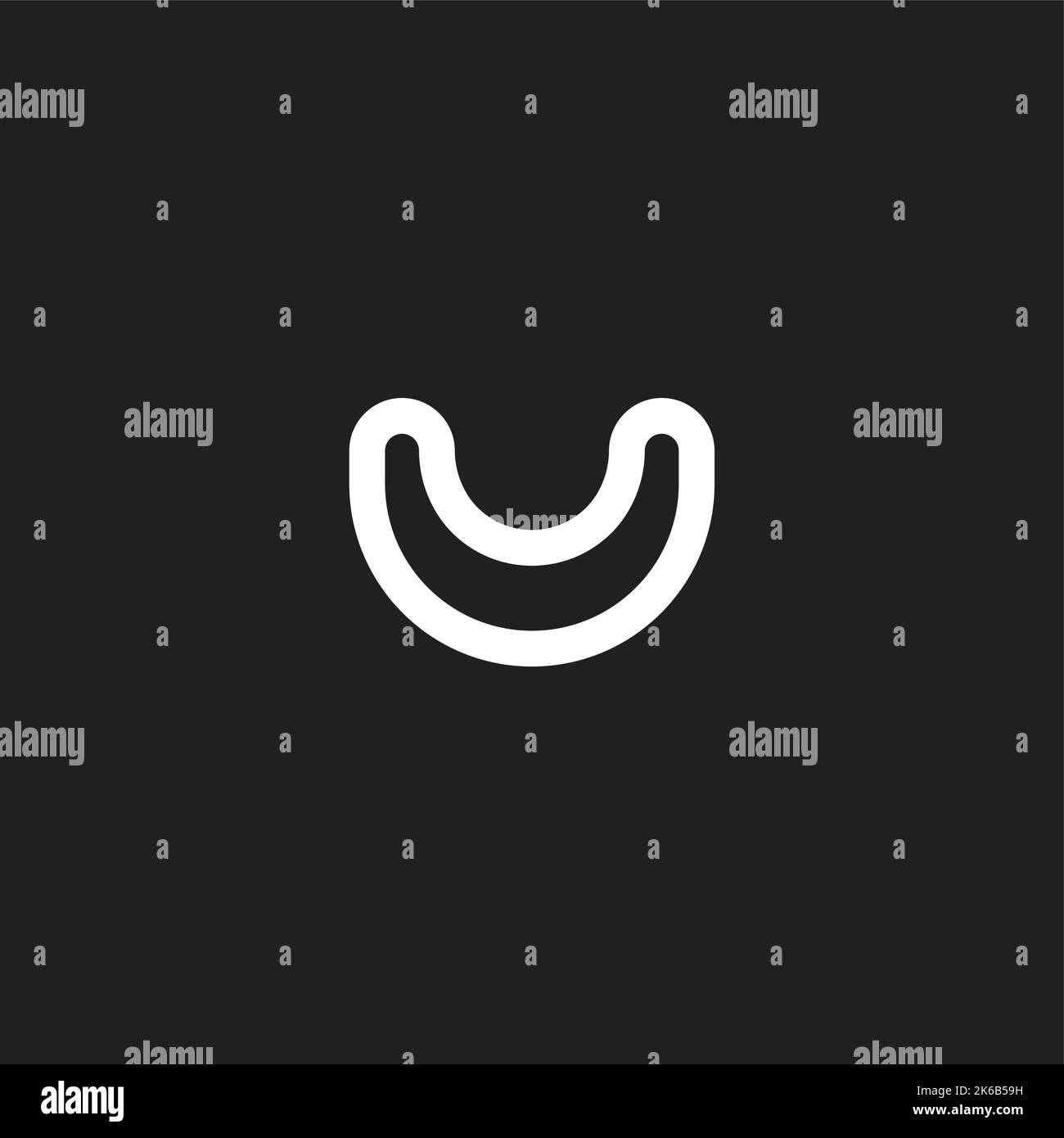 letter u smile simple line logo vector Stock Vector Image & Art - Alamy