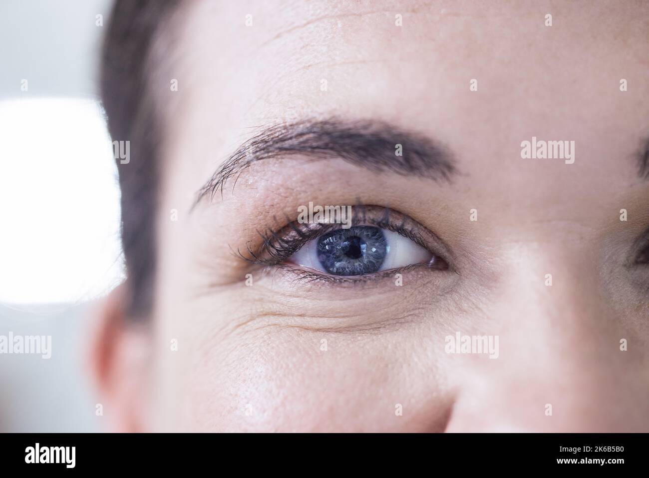 The face of genius. Closeup shot of a young female lab technicians face ...