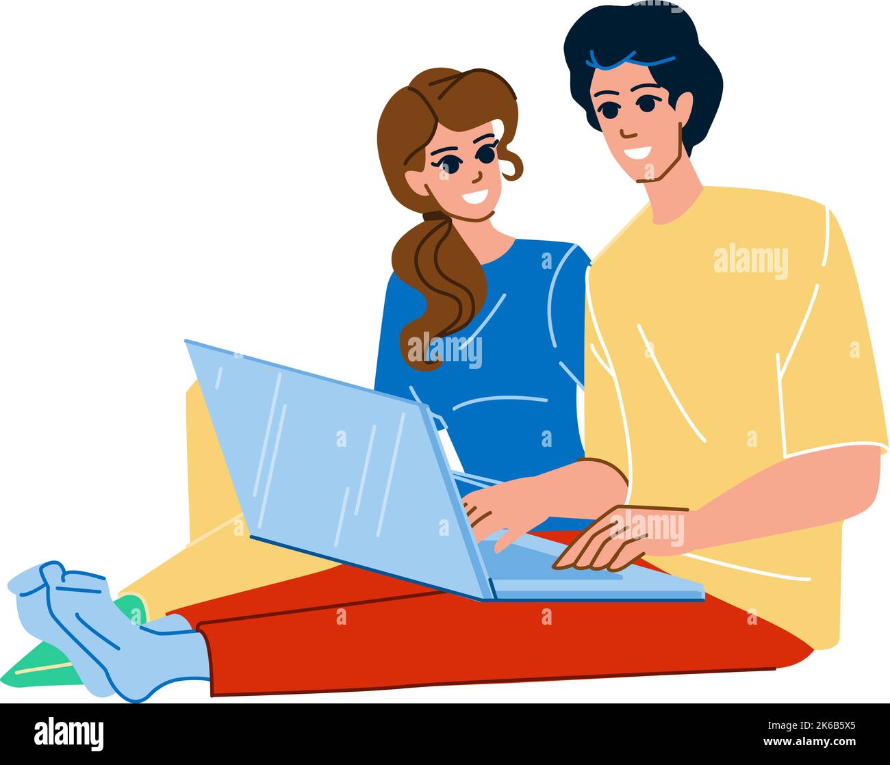 30's adult couple Stock Vector Images - Alamy