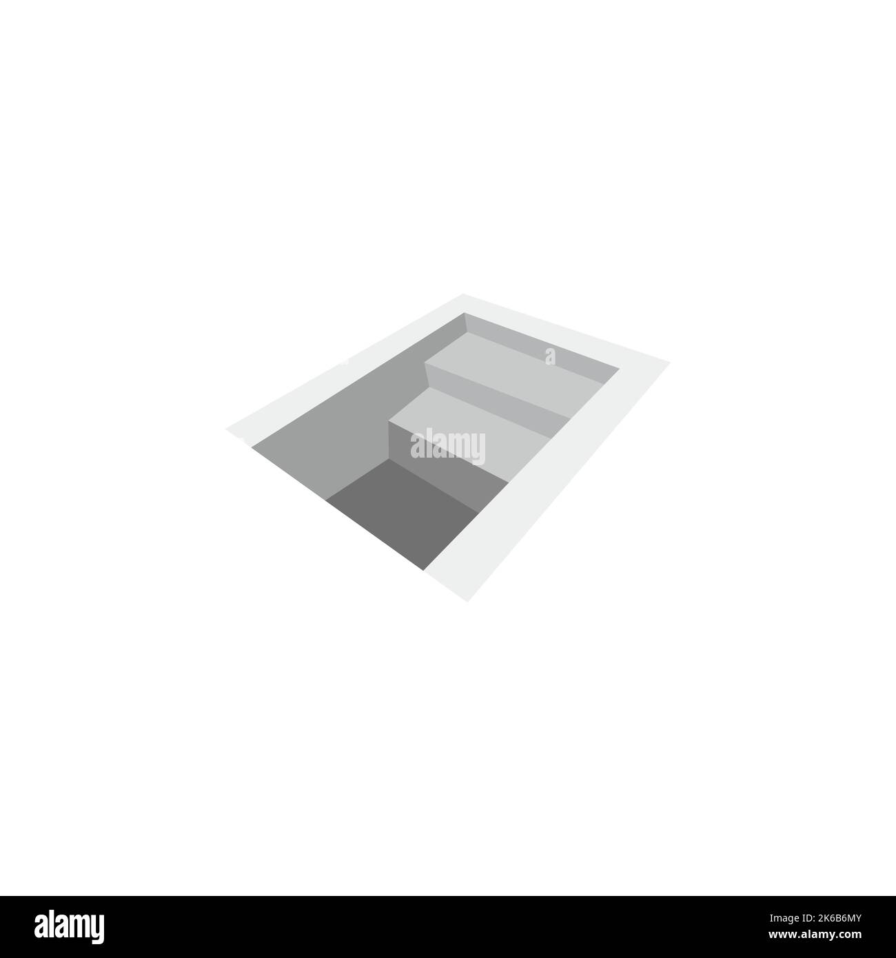 basement stairs colorful gradient shadow vector Stock Vector Image ...