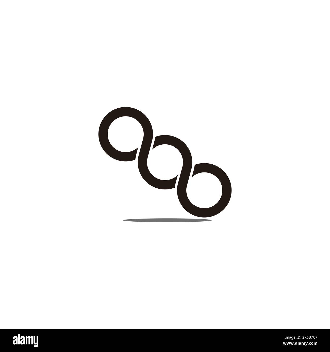 twist infinity line shadow symbol lgoo vector Stock Vector Image & Art ...