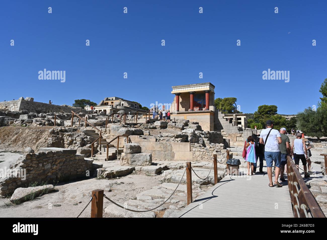 Ruins of Knossos Palace Stock Photo - Alamy